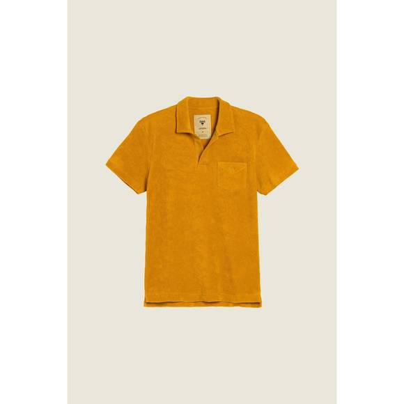 OAS | Shirts | New Oas Mens Polo Terry Shirt In Mustard47 | Poshmark